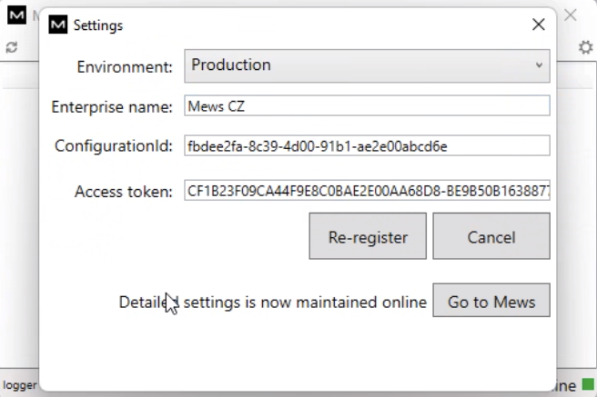 Set up the Mews Connector app