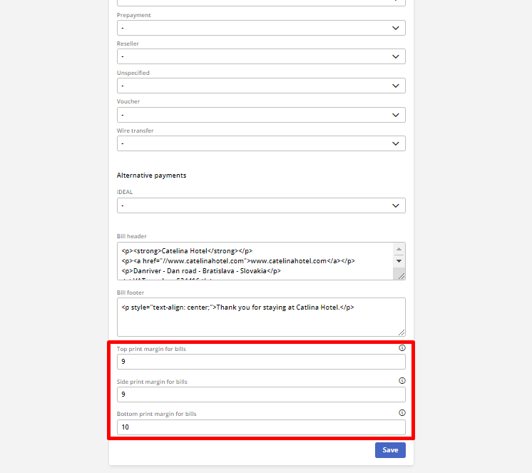 ¿Cómo ajustar los márgenes de las facturas?