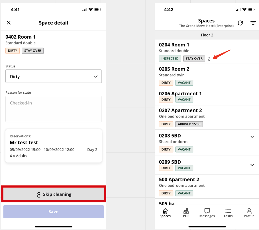 Hotels for Trees for Mews Operations