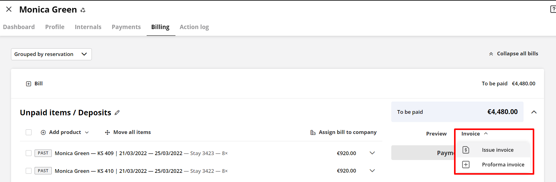 Set up and issue invoices