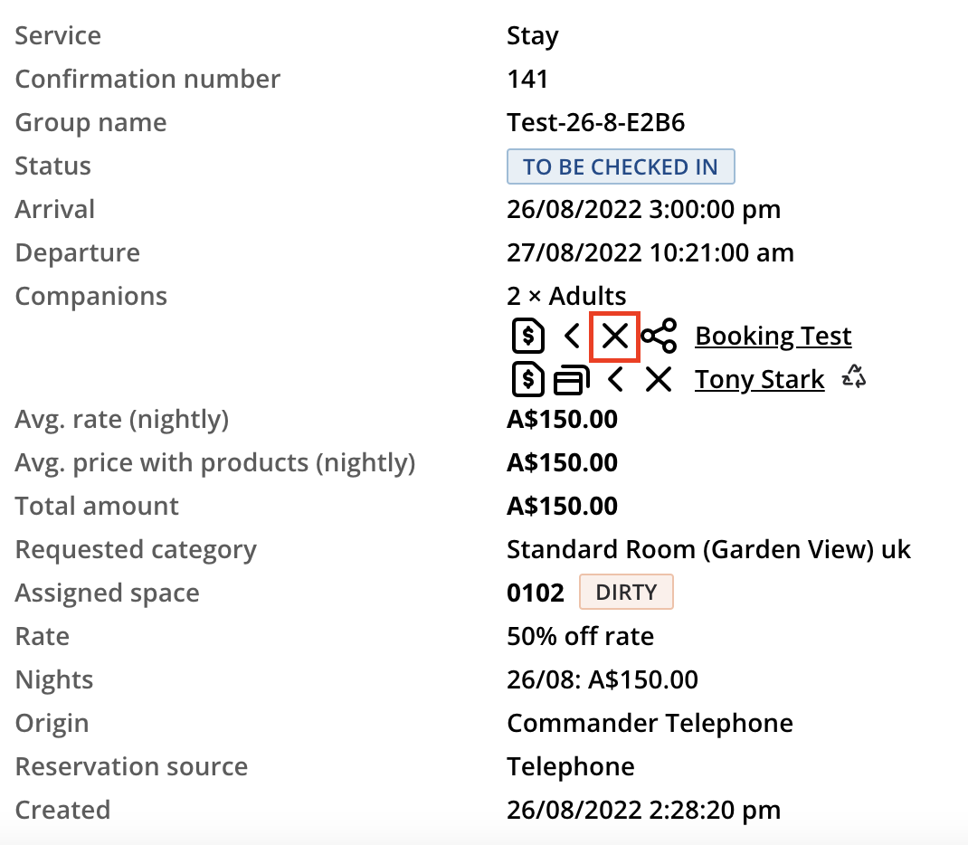 How to change the guest on a reservation
