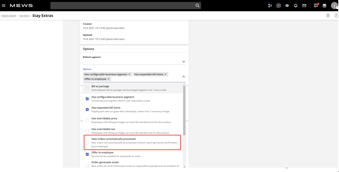 Understanding “Orders” on the Mews Dashboard