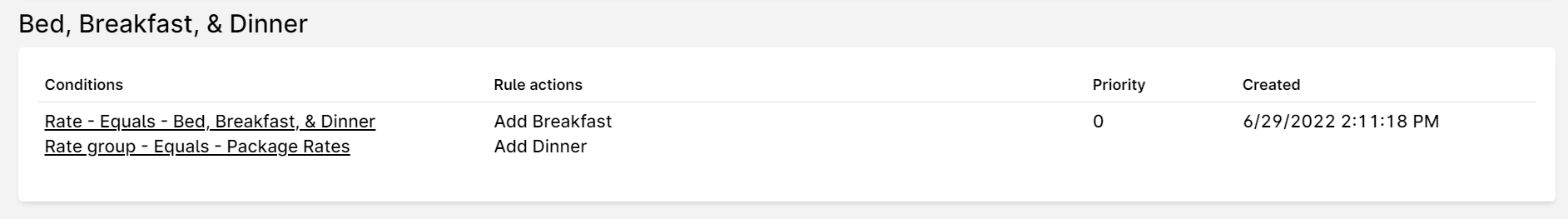 Create a rate with a product included