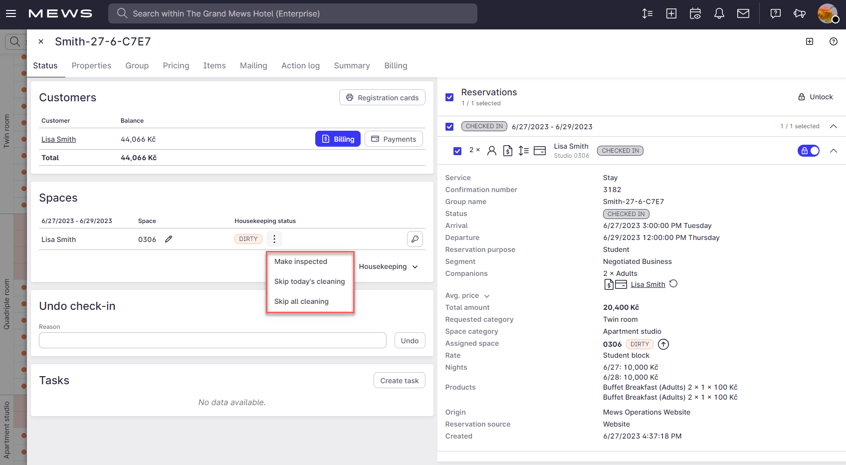 Hotels for Trees for Mews Operations