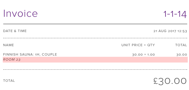 How to add a note on the invoice in Mews POS?