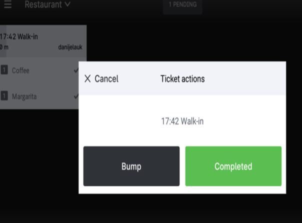 KDS (Kitchen Display System) application