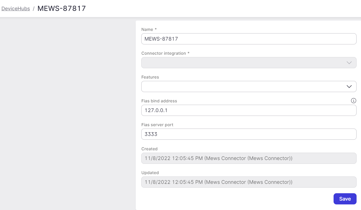 DeviceHubs dans Mews Operations