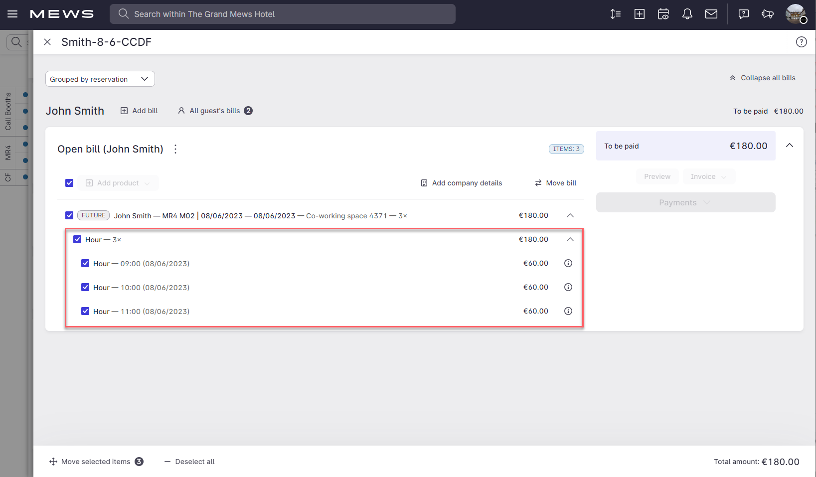 Create an hourly reservation