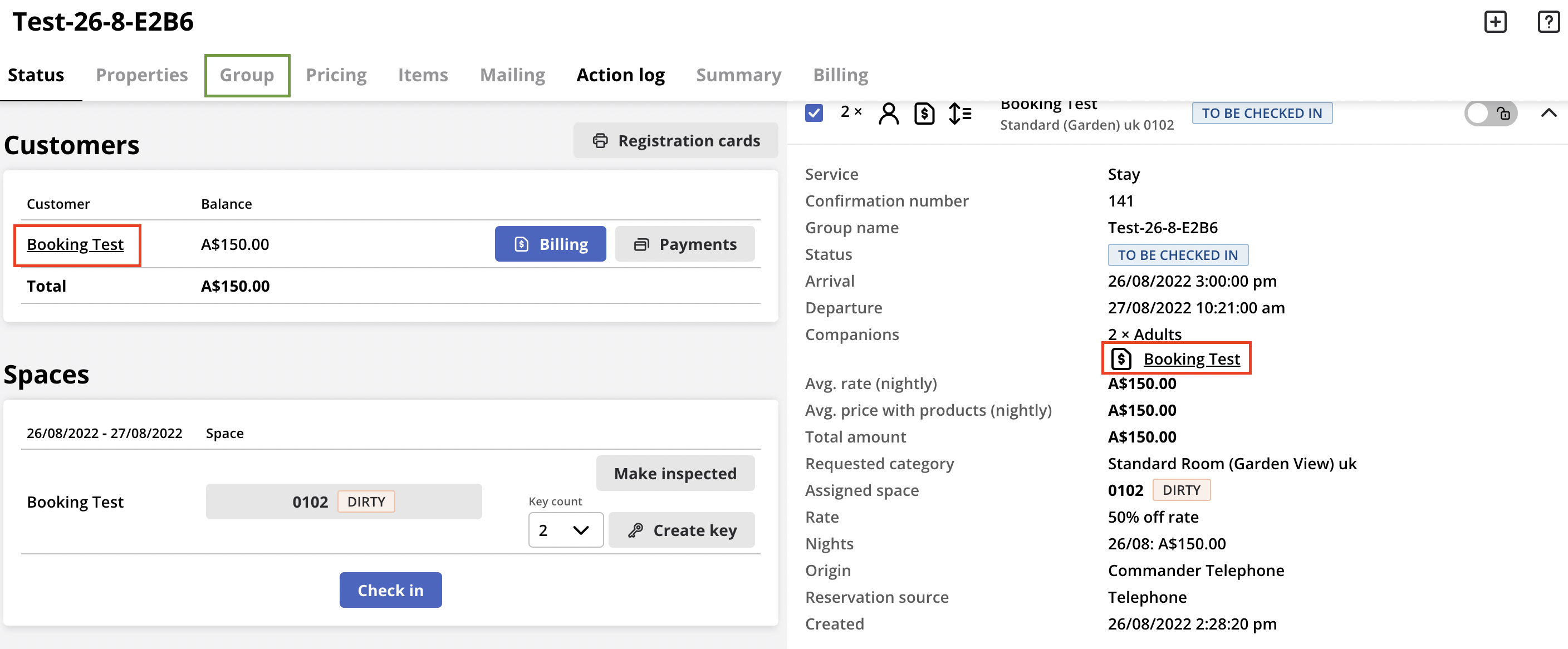Comment changer le client d'une réservation