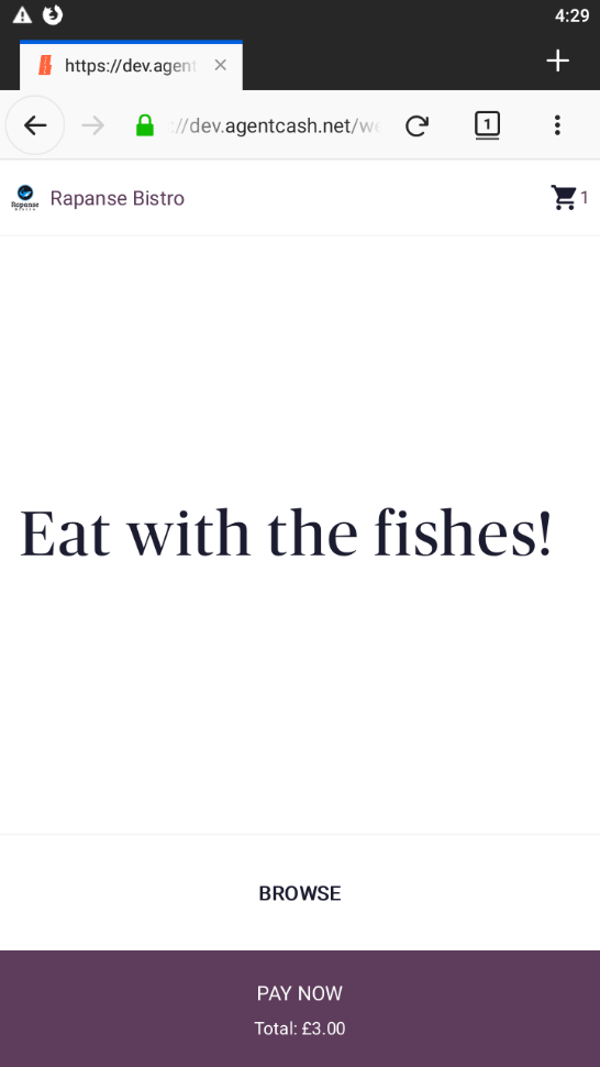 Navigating the digital menu in Mews POS