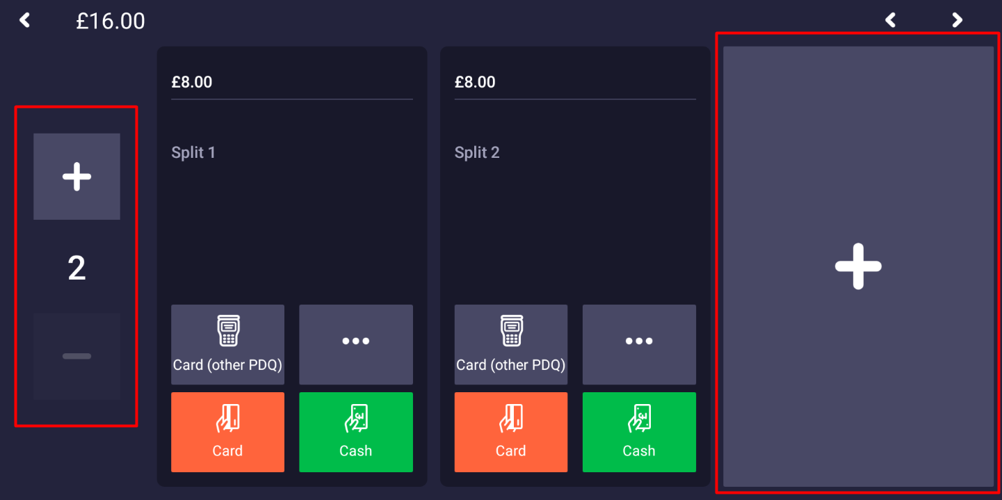 Split the bill in Mews POS