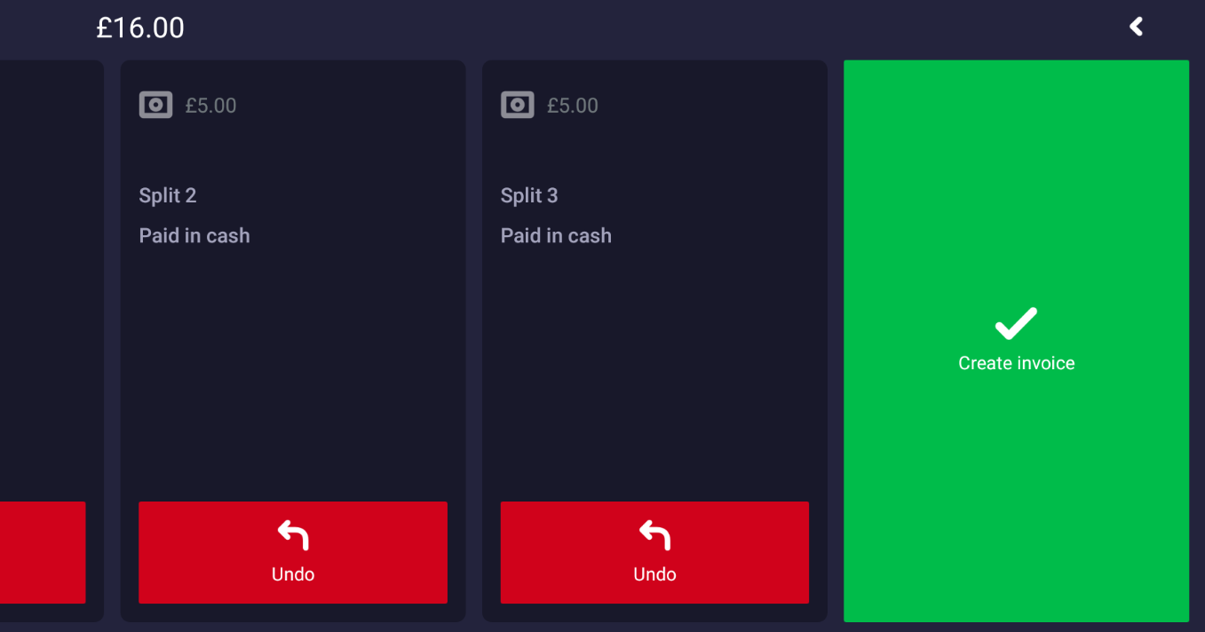 Split the bill in Mews POS