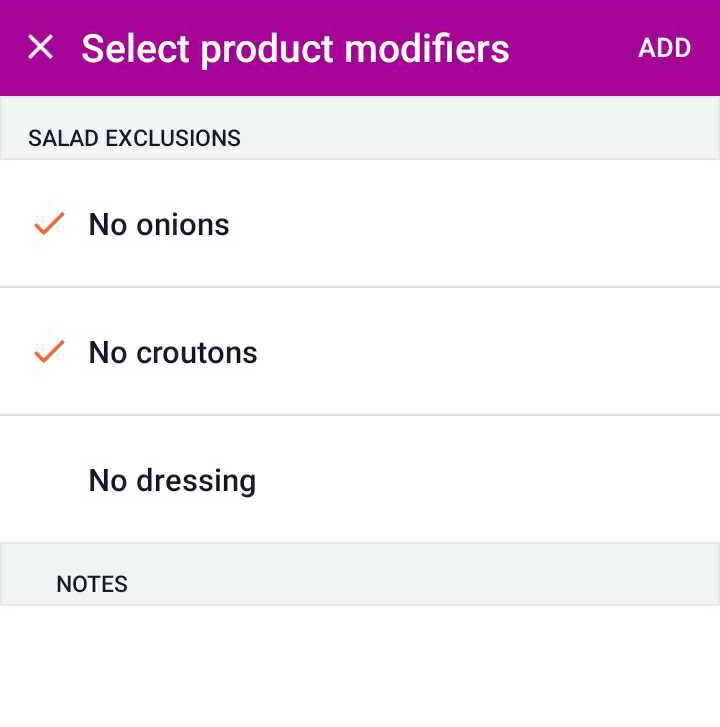 Managing product modifiers in Mews POS