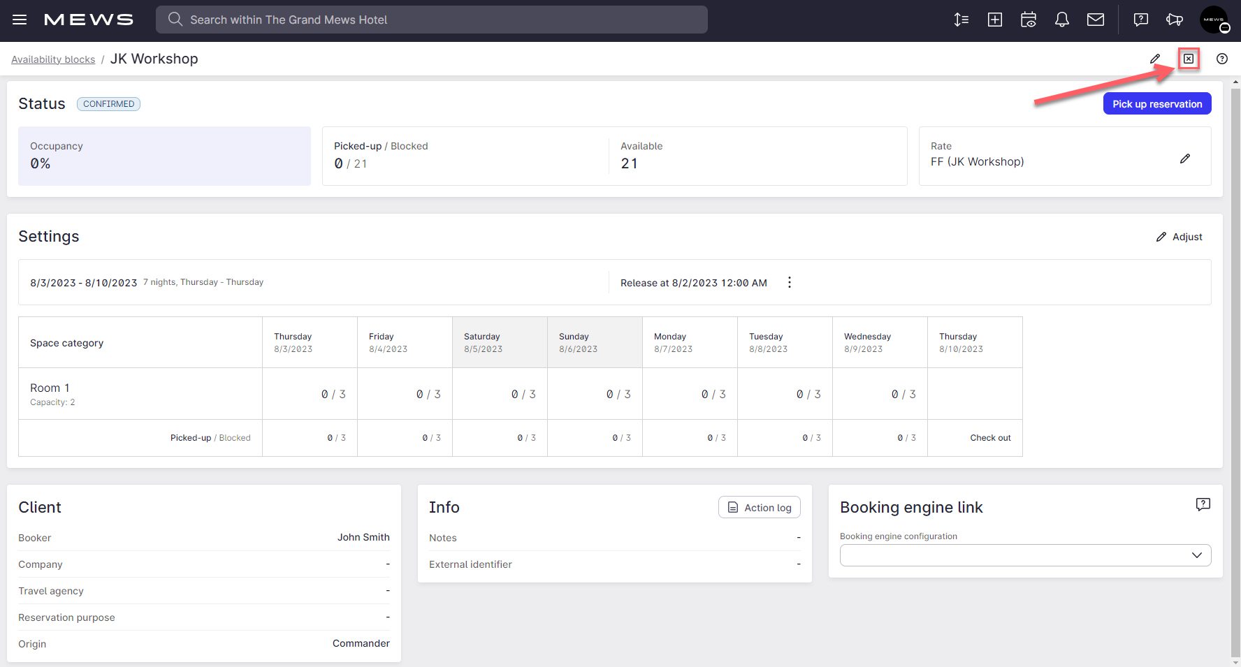 How to cancel an availability block