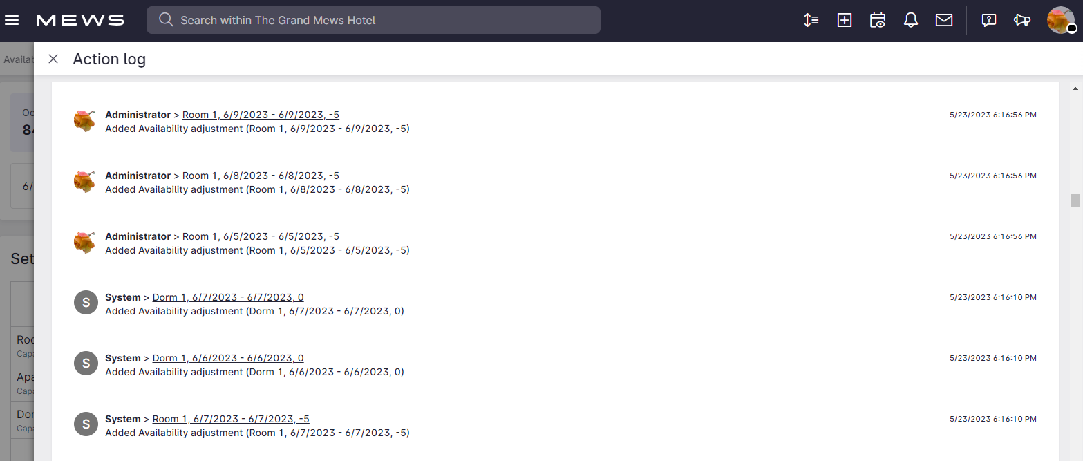 Creating availability blocks