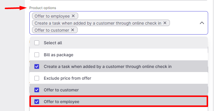 Adding minibar items to a customer from the Mews app