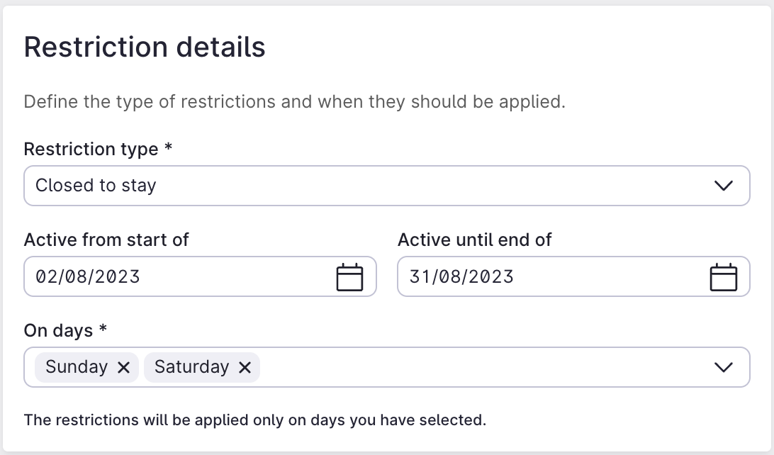 How to create restrictions in Mews Operations