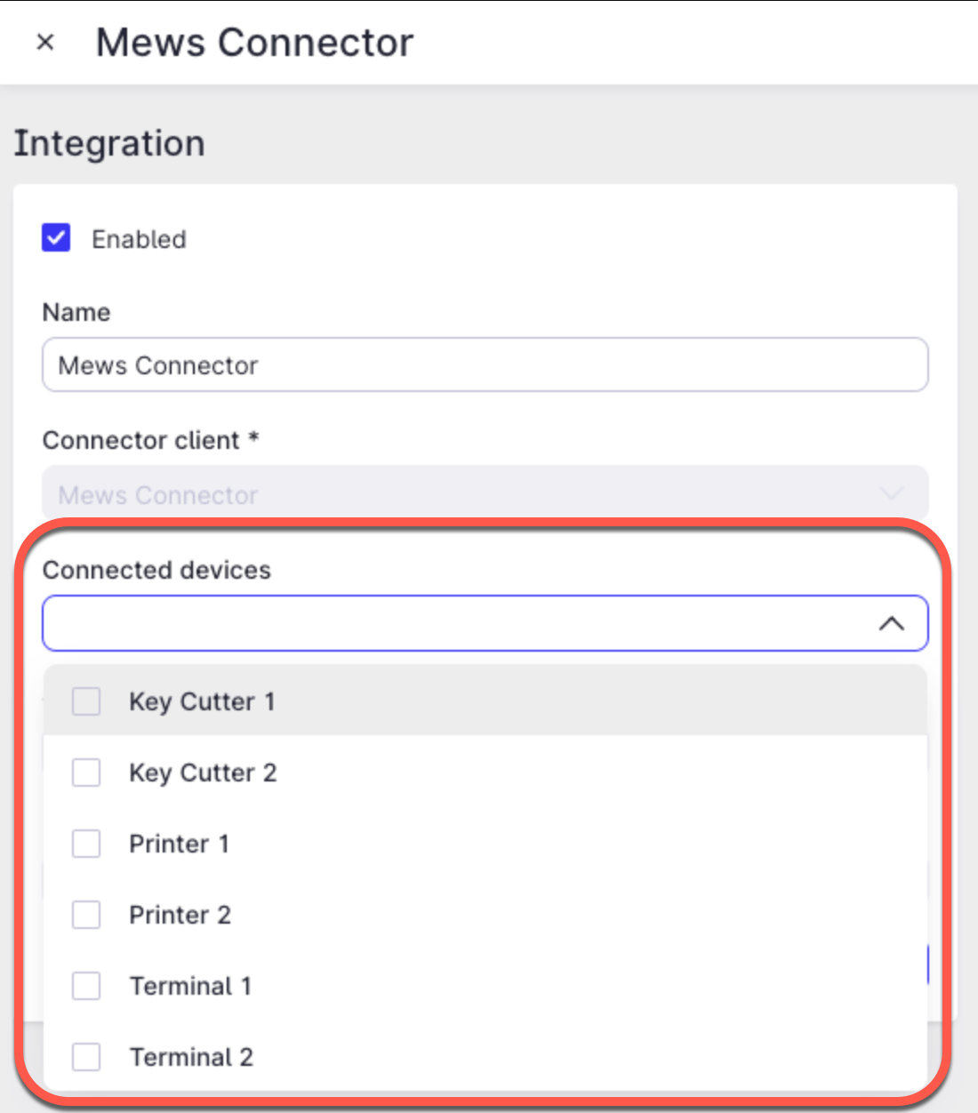 How to set up a key cutter integration with Mews Kiosk