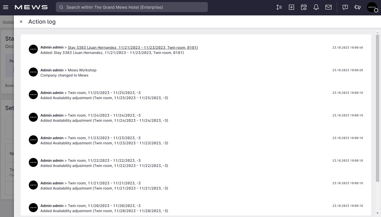 Creating availability blocks