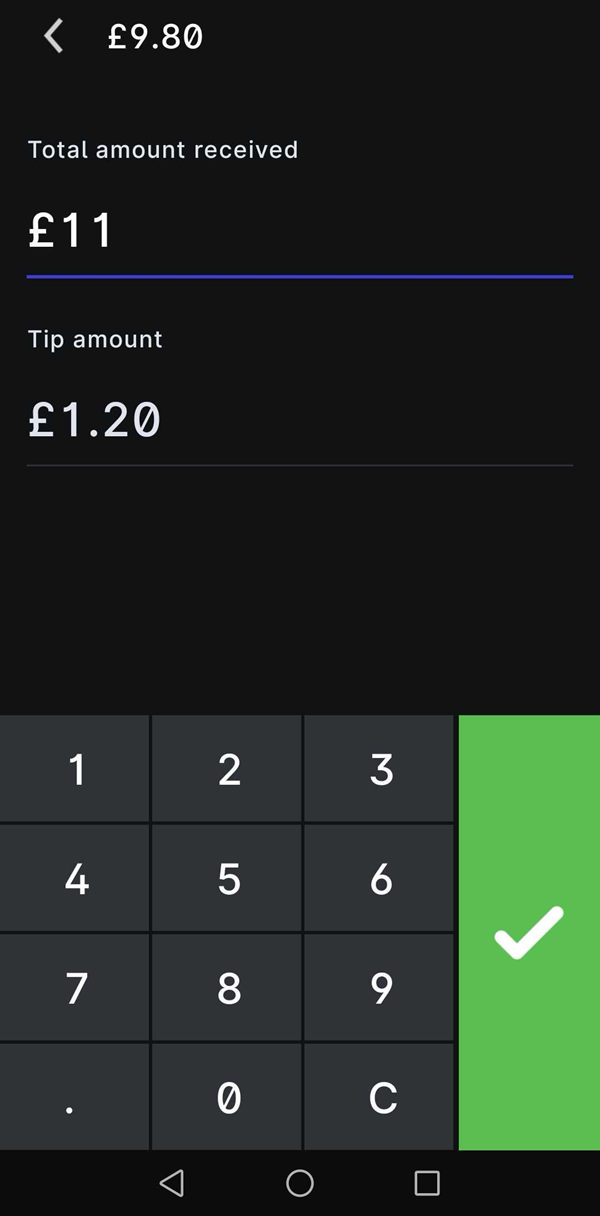 How to add a tip in Mews POS when using an external PDQ device
