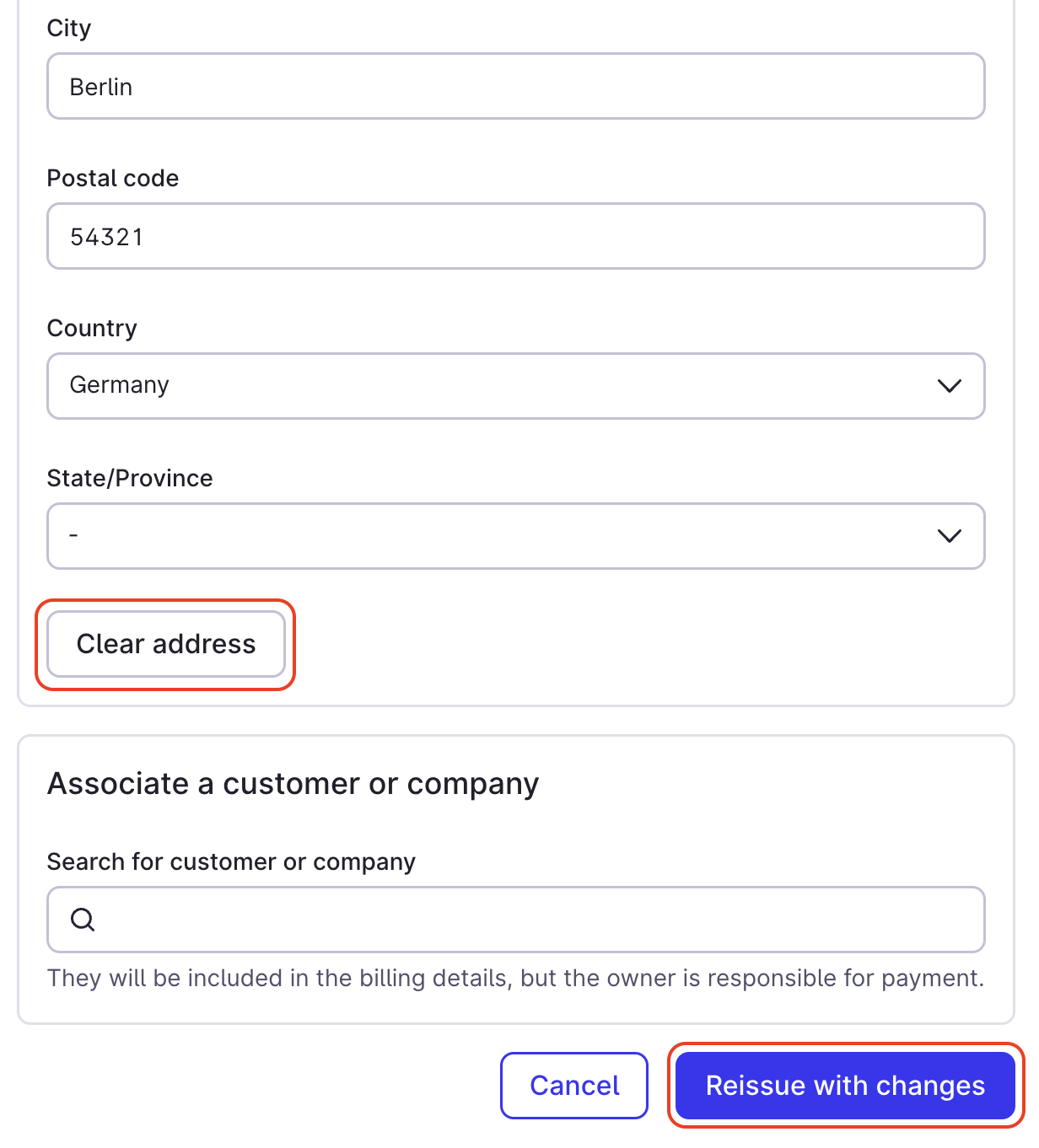 How to change the bill owner’s address on an issued invoice or closed ...