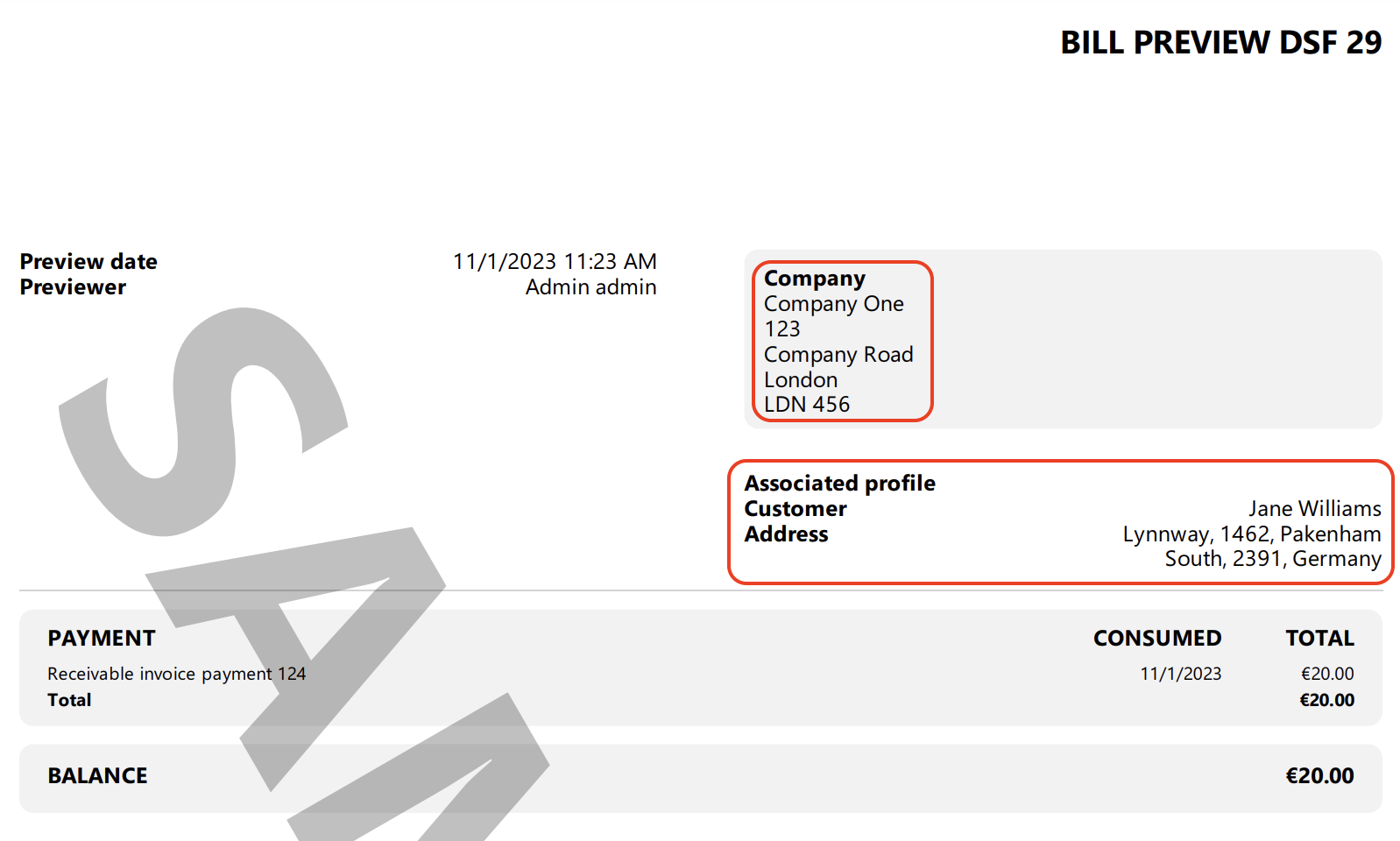 How to view owners and profiles associated with open bills