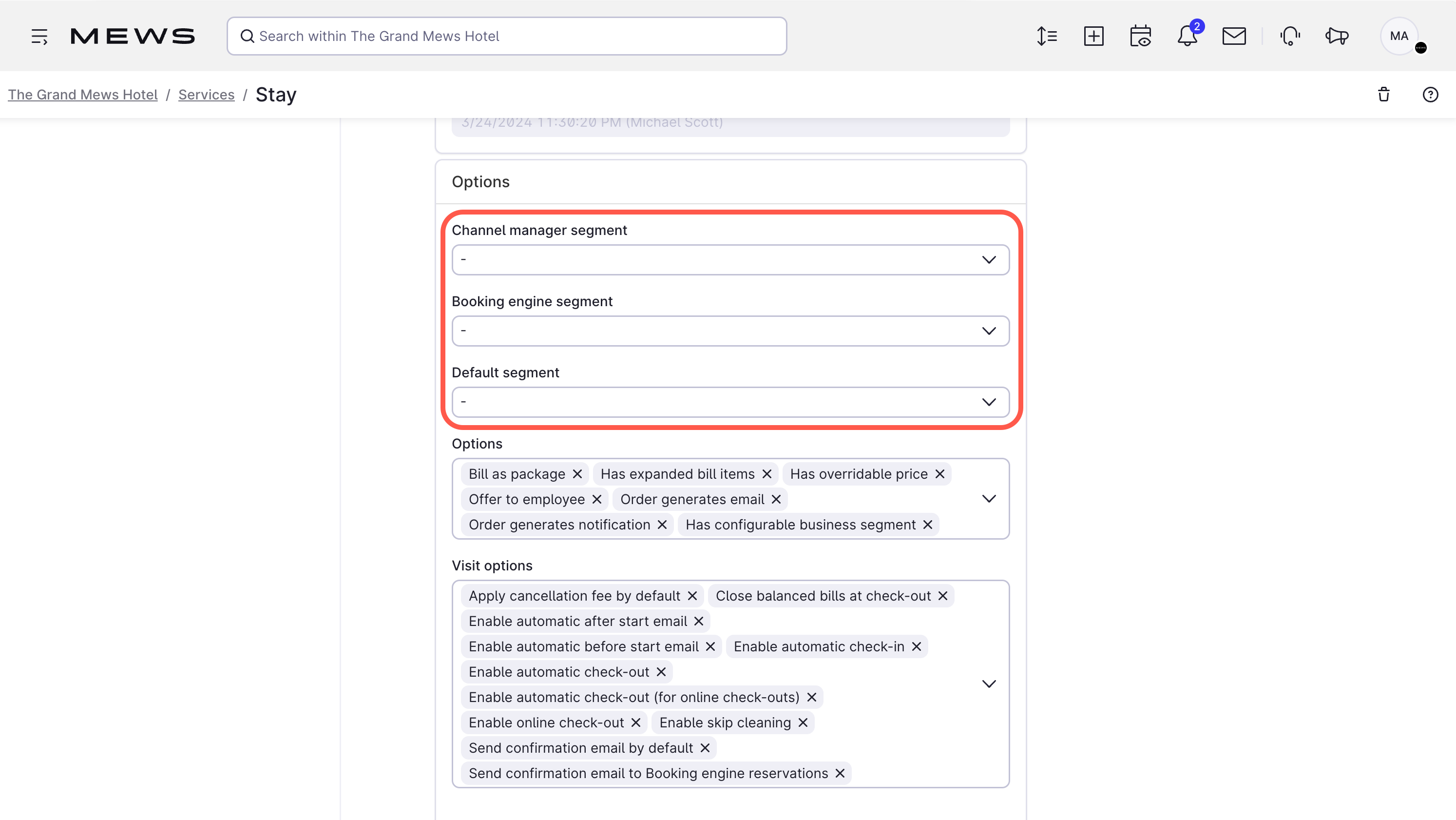 How to set up segments in Mews Operations