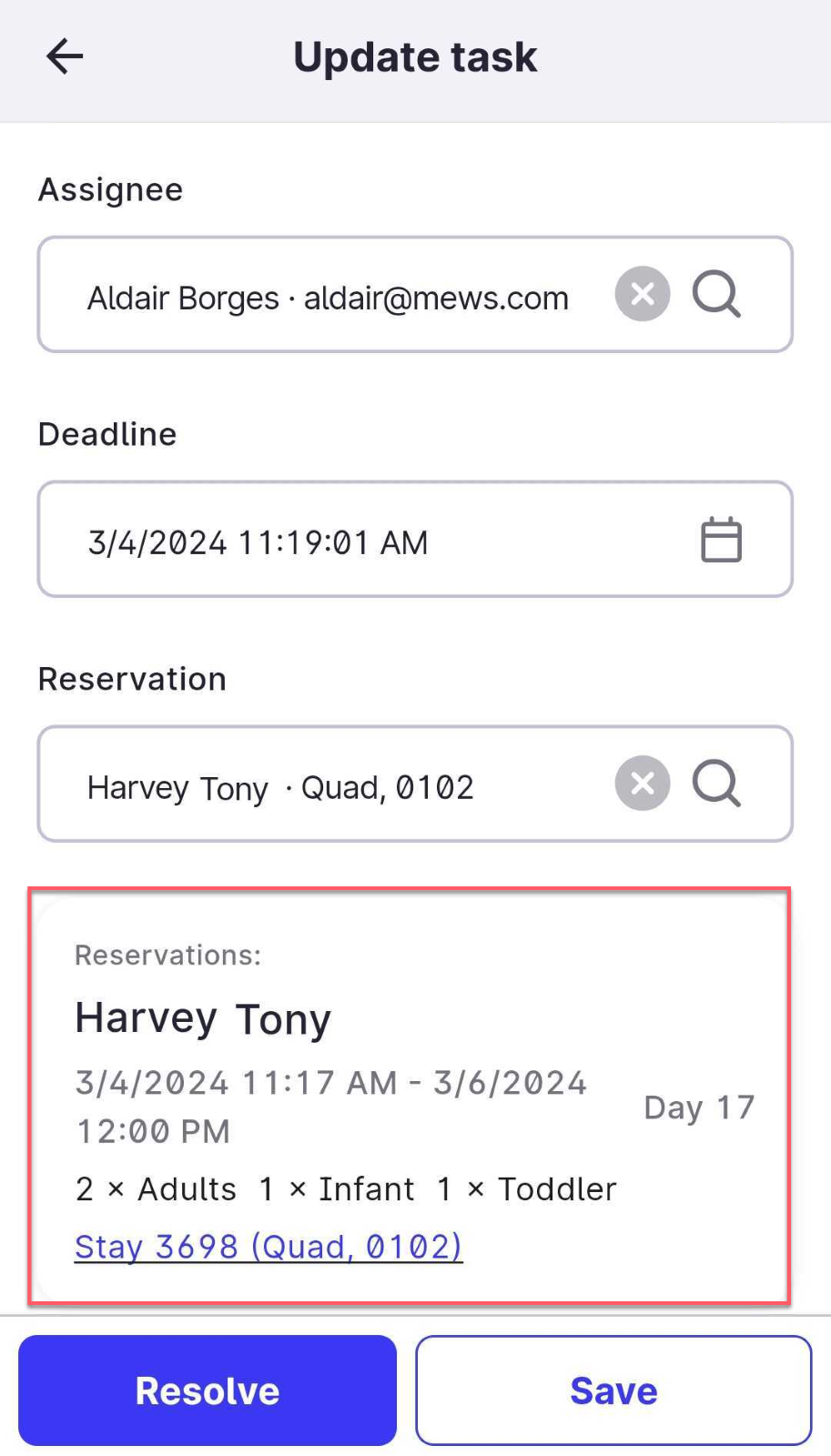 The Mews app: An overview