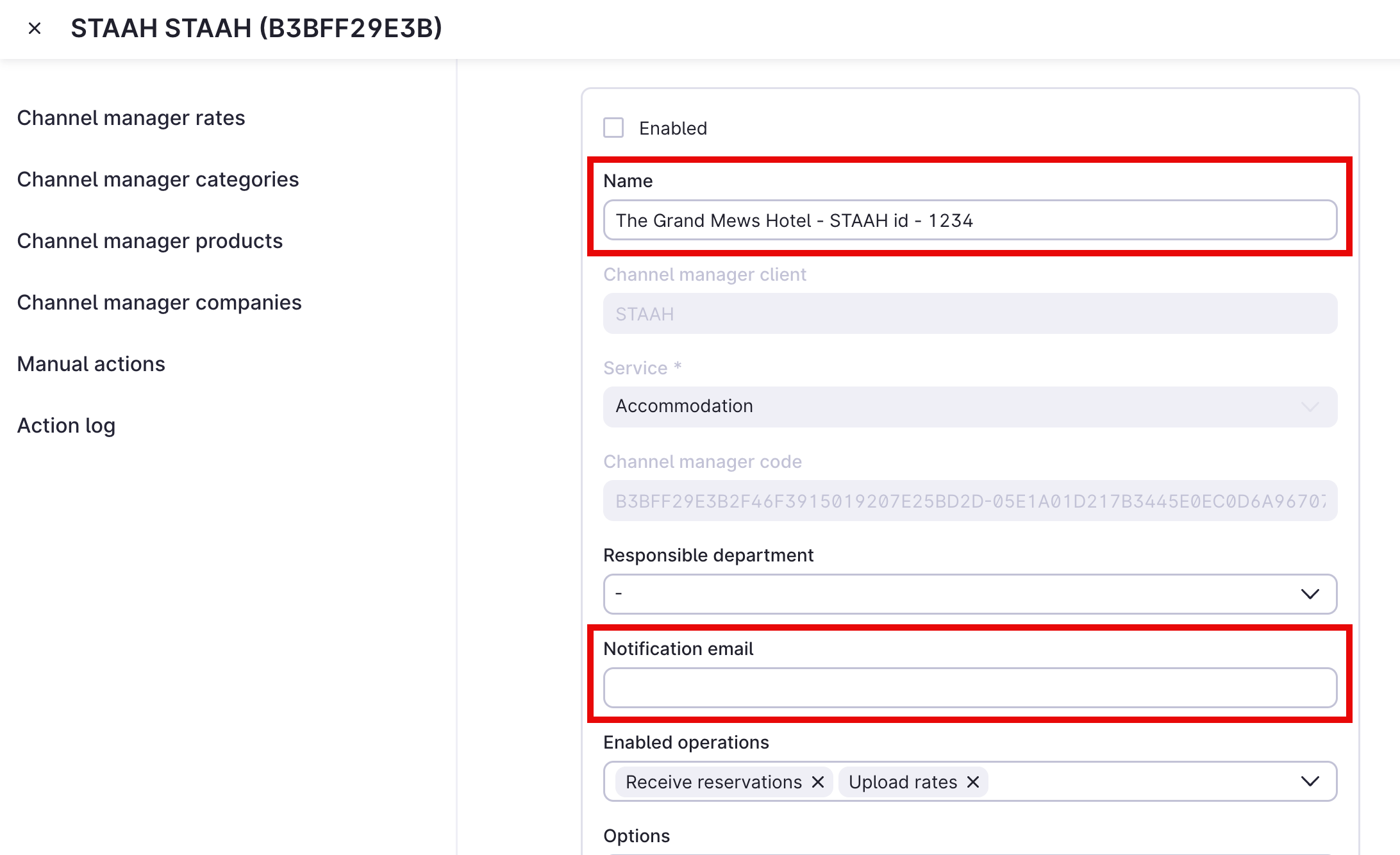 Receive reservations using the STAAH channel manager integration for ...