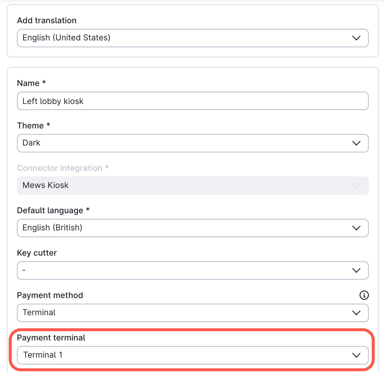 How to connect and set up Mews Terminal for Kiosk