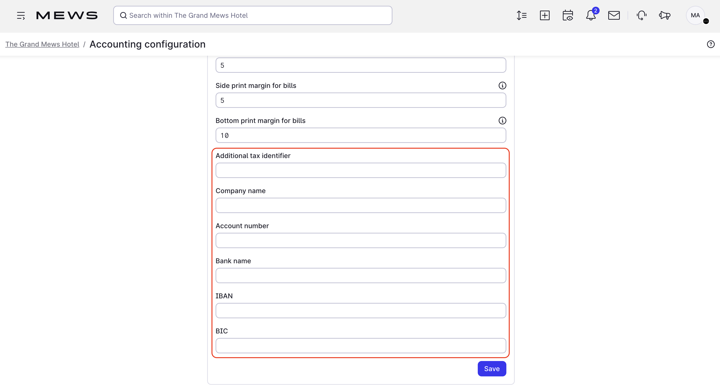 How to configure your bills and invoices in Mews Operations