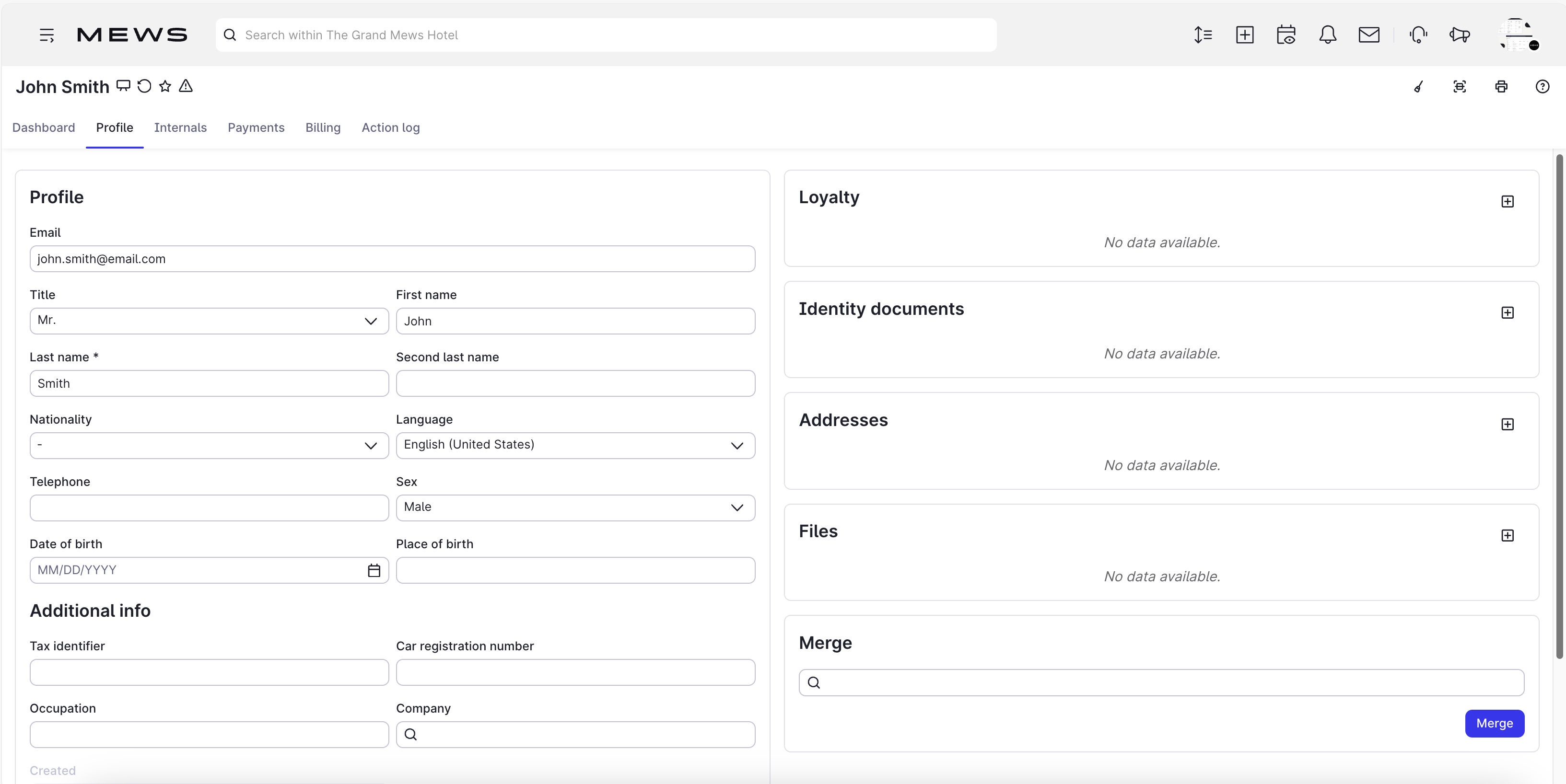 Managing the Loyalty section in Mews Operations