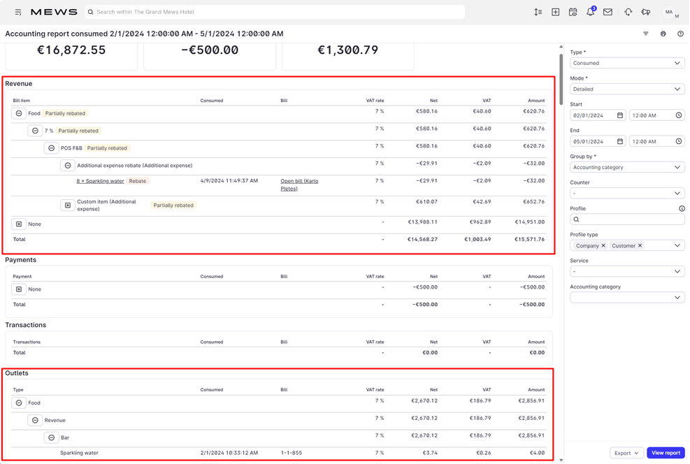 How to view your Mews POS sales in Mews Operations