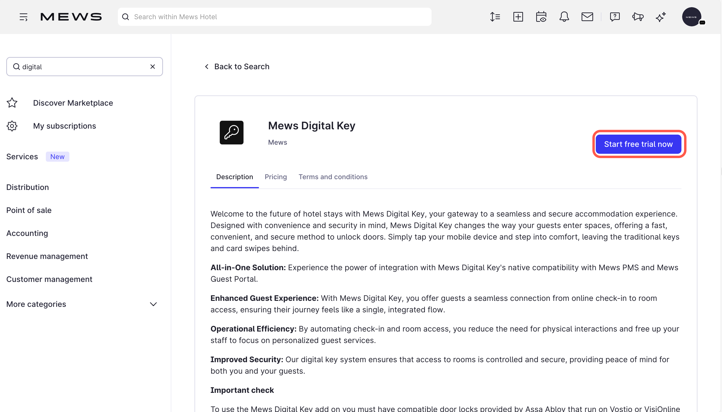 How to set up Digital Key in Mews Operations