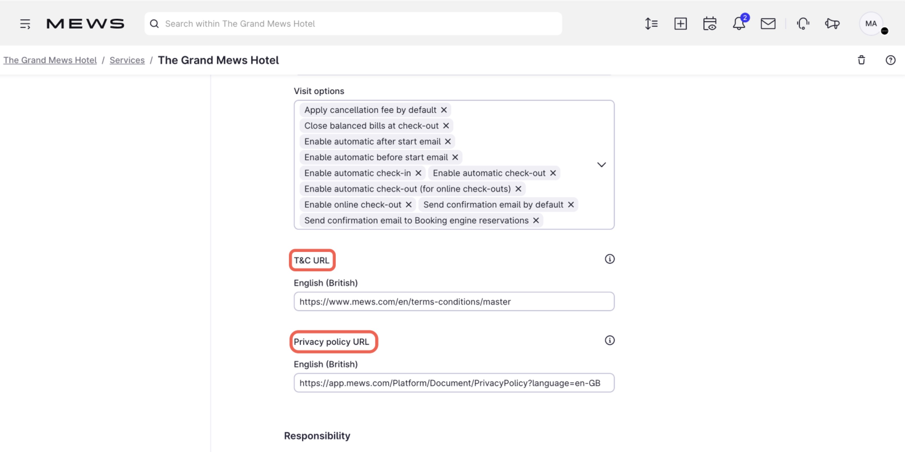 Setting up your guest-facing documents in Mews Operations
