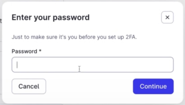 Set up Two-Factor authentication (2FA) using an authenticator app