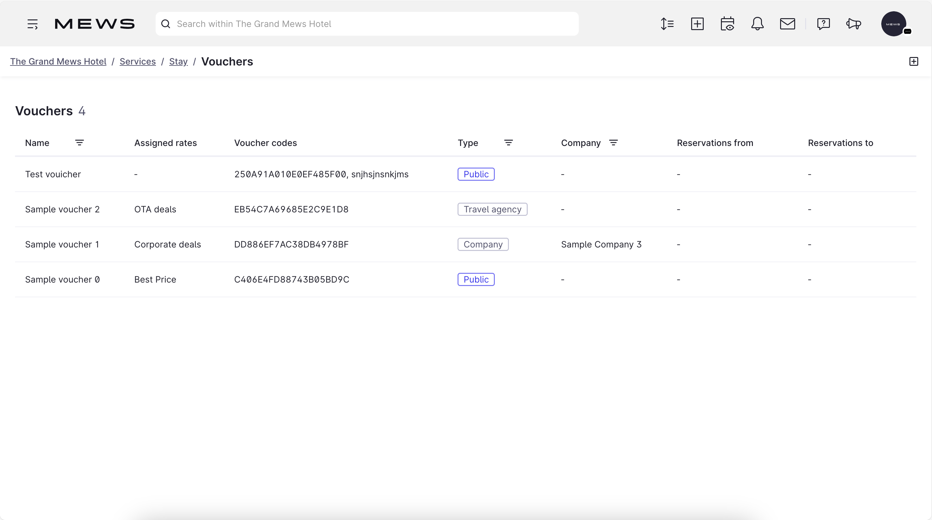 Understanding vouchers in Mews Operations