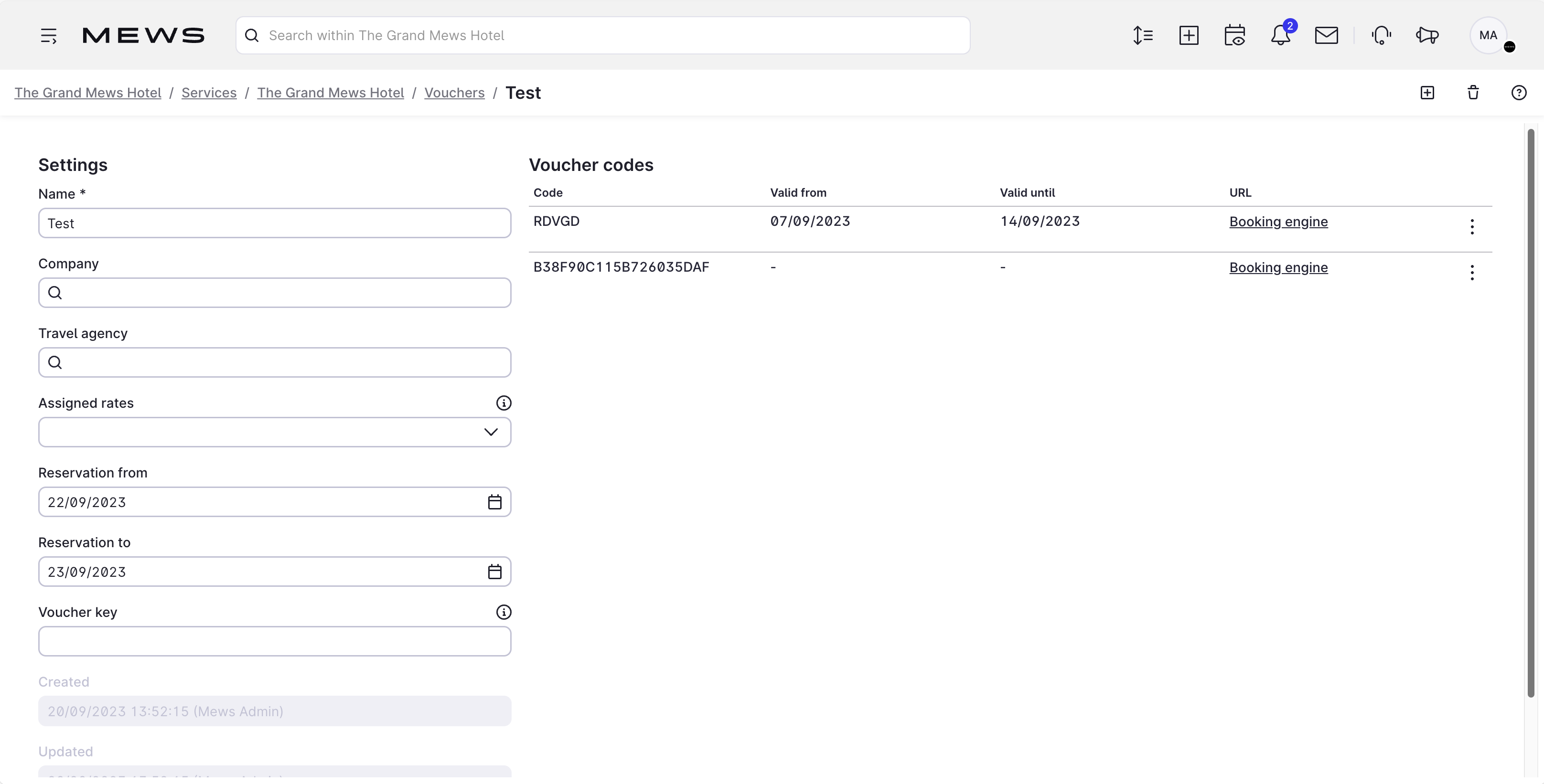 Understanding vouchers in Mews Operations