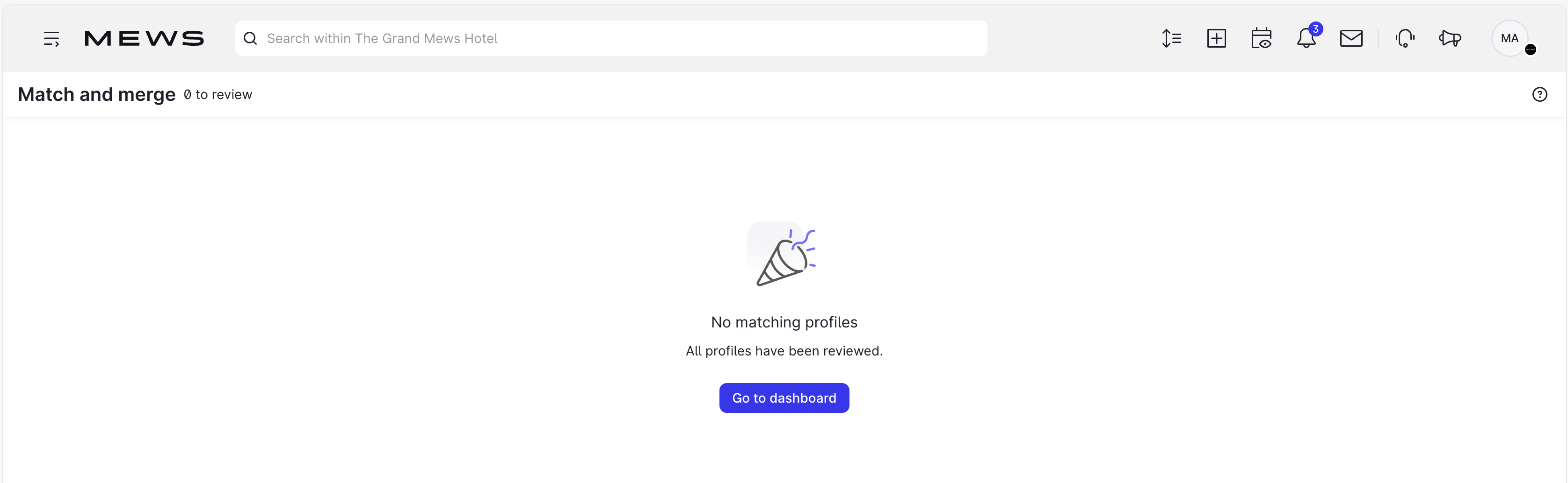 How to merge matching customer profiles with Match and merge in Mews Operations