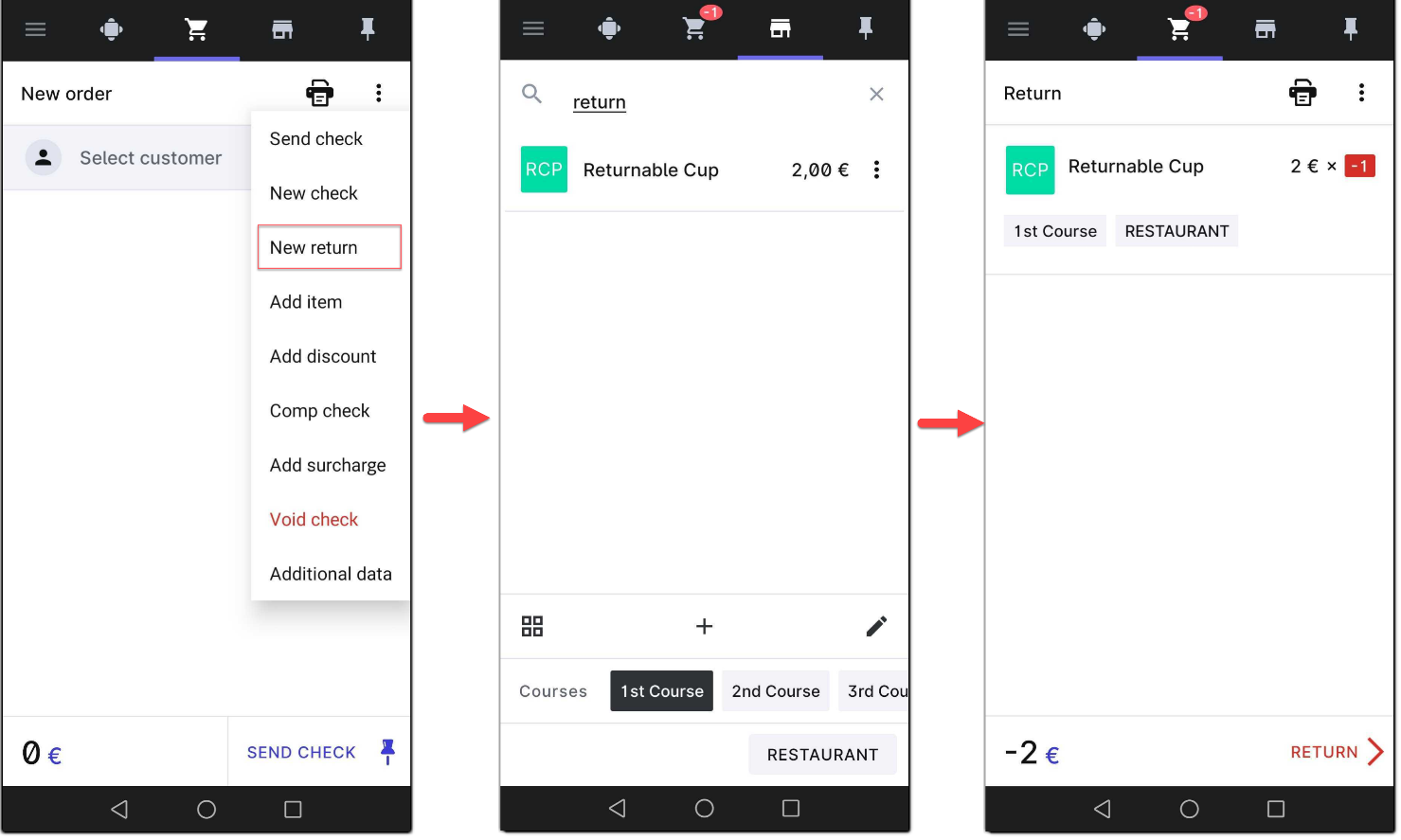 How to set up returnable packaging in Mews POS as per VerpackG2 in Germany, Denmark and Austria