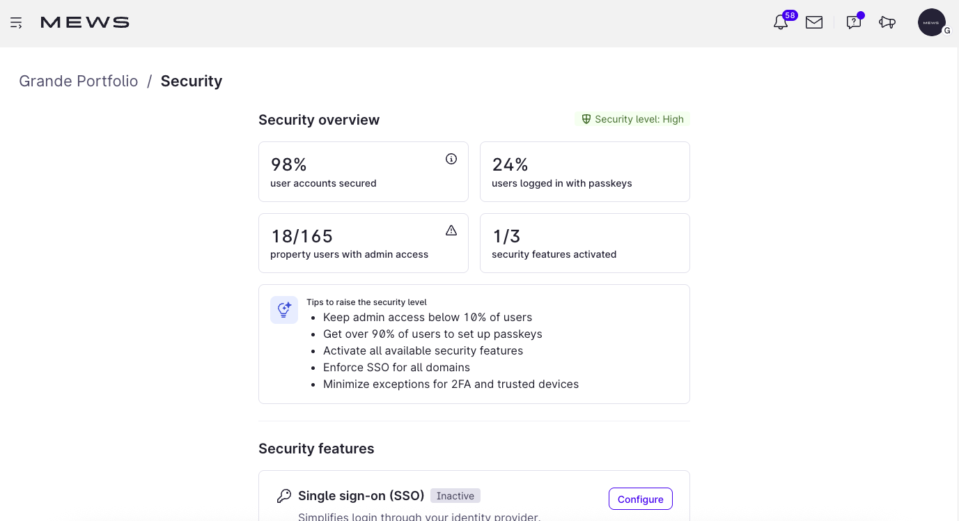 Securing your Mews Operations user accounts