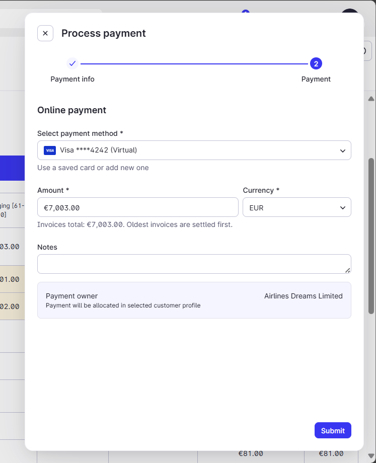 Process invoice payments from the City Ledger in Mews Operations