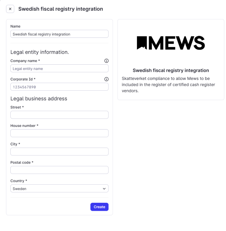 How to set up the Swedish cash register integration in Mews Operations